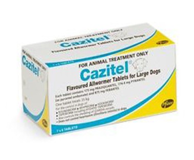 Cazitel Allwormer 35kg (77lb) - Dogs & Puppies