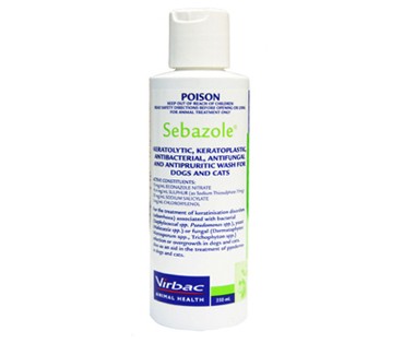 Sebazole Shampoo 250ml (8.5floz) - Dogs & Puppies